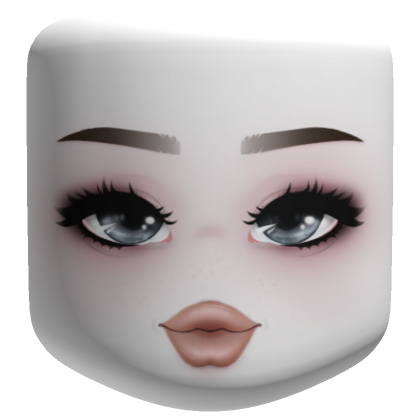 Gray MakeUp Girl Face | Roblox Item - Rolimon's