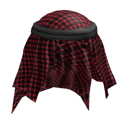 Arabian Keffiyeh Head Accesory - Red/Black | Roblox Item - Rolimon's