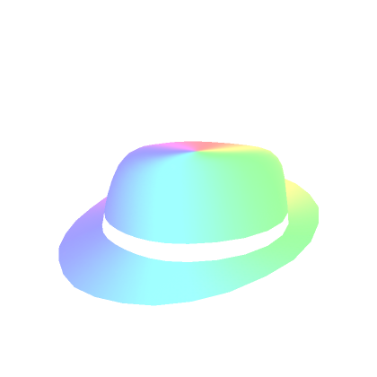 Pastel Rainbow Neon Glow Fedora | Roblox Item - Rolimon's