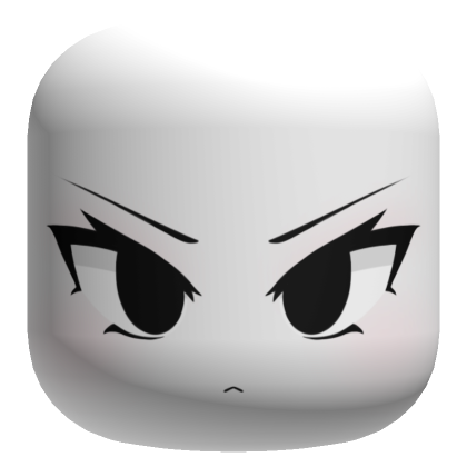 Angry Anime Face - White | Roblox Item - Rolimon's