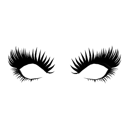 Cute black fluffy lashes | Roblox Item - Rolimon's