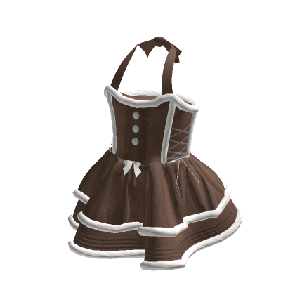 Cute Pop-Star Christmas Dress Brown | Roblox Item - Rolimon's