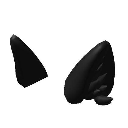 Fluffy Black Fox Ears | Roblox Item - Rolimon's