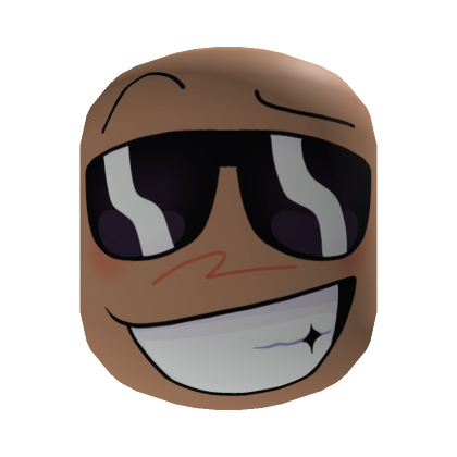 Cool Guy's Smirk Face [Light Brown] | Roblox Item - Rolimon's