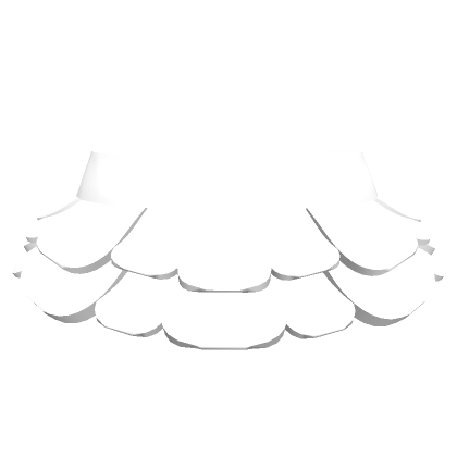 kawaii mini white ruffle fairy chibi doll skirt | Roblox Item - Rolimon's