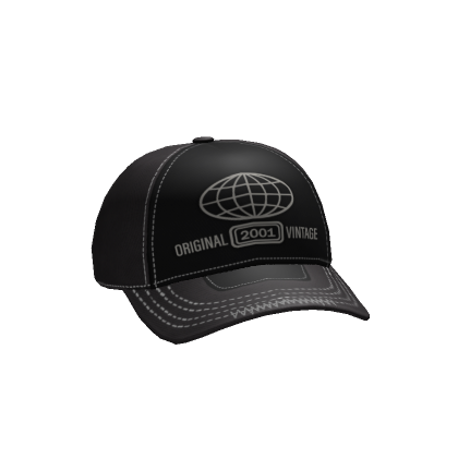 Worldwide Vintage Cap Black | Roblox Item - Rolimon's