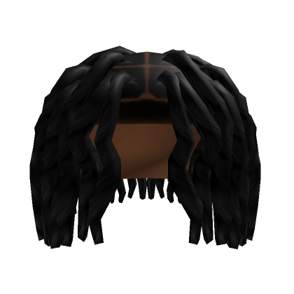 Black Retwisted Curly Dreads | Roblox Item - Rolimon's