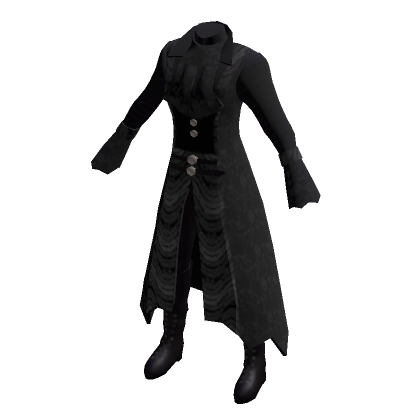 Mysterious Black Full Winter Outfit | Roblox Item - Rolimon's