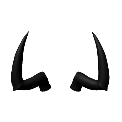 Sharp Demonic Horns in Black | Roblox Item - Rolimon's