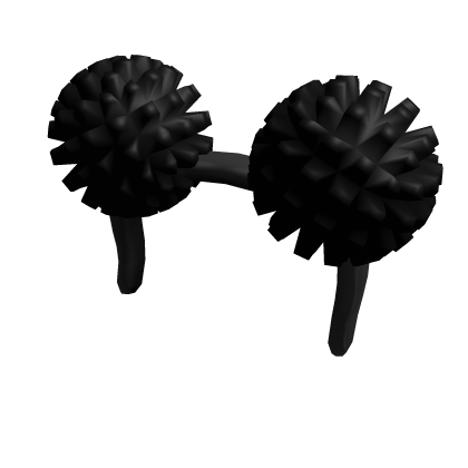 Black Fluffball Pom poms | Roblox Item - Rolimon's