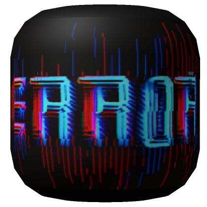 Animated ERROR Glitching Face Mask | Roblox Item - Rolimon's