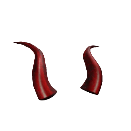 Dark Red Iron Horns of Vengence | Roblox Item - Rolimon's