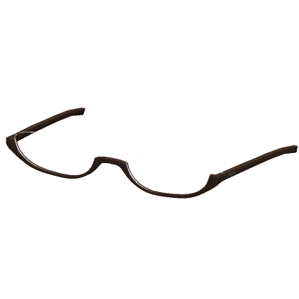 Y2K Transparent Glass Frames in Brown (Silver) | Roblox Item - Rolimon's