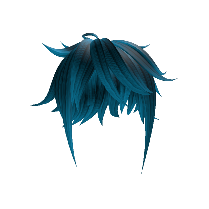 Cyan Full Emo Scene Messy Hair | Roblox Item - Rolimon's