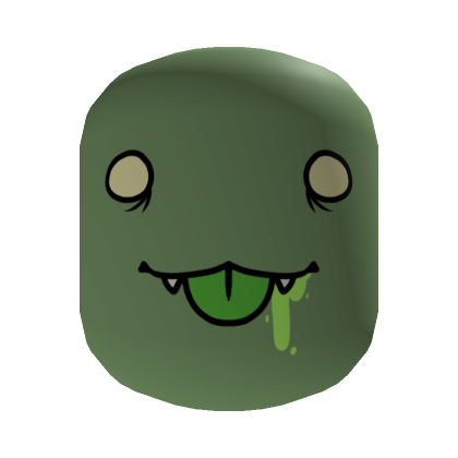 Small Cute Zombie Face [Moss Green] | Roblox Item - Rolimon's