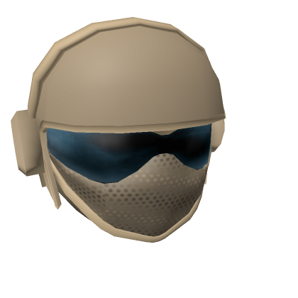 Mesh Military Mask Tan Helmet Army Navy Visor | Roblox Item - Rolimon's