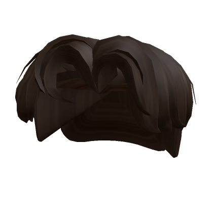 Cheveux mi-longs ondulés bruns - Roblox