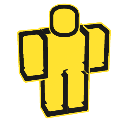 (1.0) Yellow Double Outline Full Avatar | Roblox Item - Rolimon's