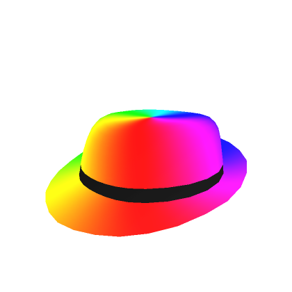 Rainbow Neon Glow Fedora | Roblox Item - Rolimon's