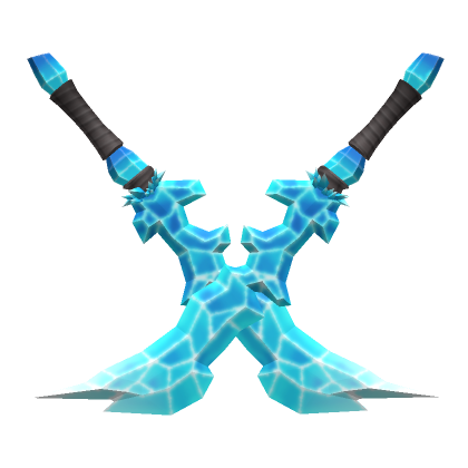 🗡️ Crystal Dual Sword - Blue | Roblox Item - Rolimon's