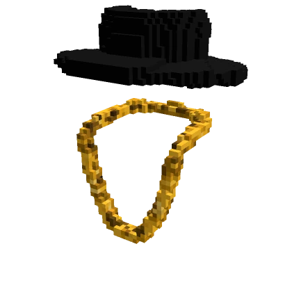 8-Bit Al Capwn Stetson w Chain | Roblox Item - Rolimon's