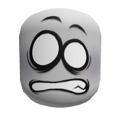 Shocked Face Mask - Grey | Roblox Item - Rolimon's