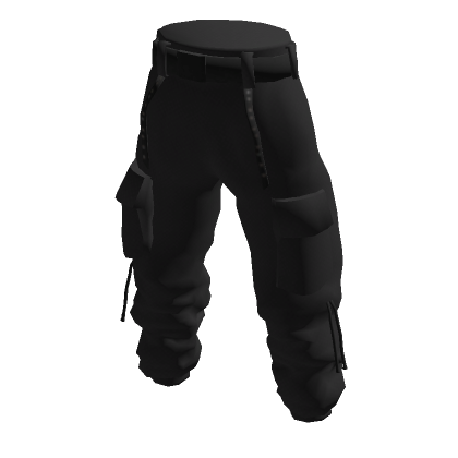 Black Baggy Techwear Pants | Roblox Item - Rolimon's