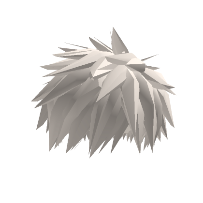 Super Spikey Anime Hair (white) | Roblox Item - Rolimon's