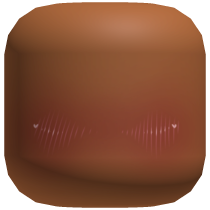 Faceless Kawaii Blush Face Mask Brown Skin Tone | Roblox Item - Rolimon's