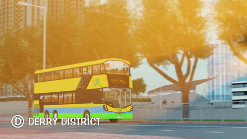 (NEW ) 德里鎮 Derry District Bus Driving - Roblox