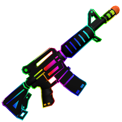 Cartoony Rainbow Toy Blaster [Black] | Roblox Item - Rolimon's