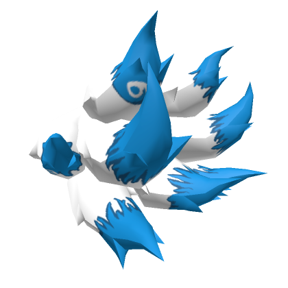 Fluffy Blue Kitsune Tail | Roblox Item - Rolimon's