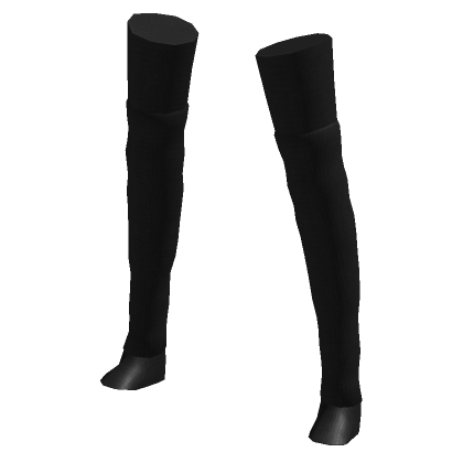 Thigh High Black Leg Warmers | Roblox Item - Rolimon's