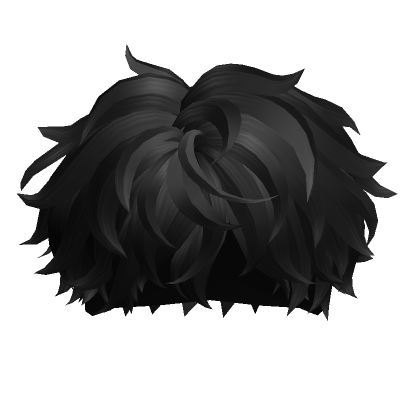 Stylish Messy Hair(Black) | Roblox Item - Rolimon's