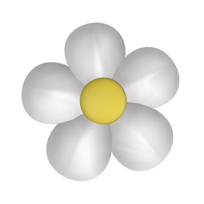 Flower Hair White | Roblox Item - Rolimon's