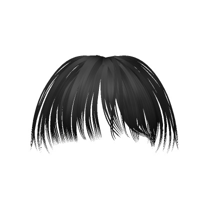 Wispy Bangs in Black | Roblox Item - Rolimon's