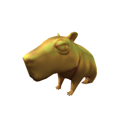 Golden Capybara Shoulder Buddy | Roblox Item - Rolimon's