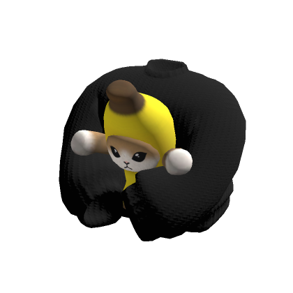 Banana Cat Hugging Black Sweater | Roblox Item - Rolimon's
