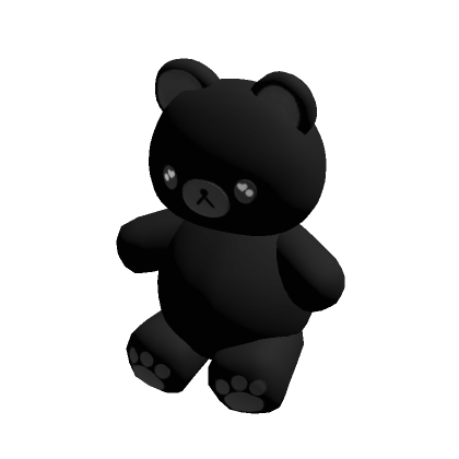 cute huge kawaii bear plushie black (holdable) | Roblox Item - Rolimon's