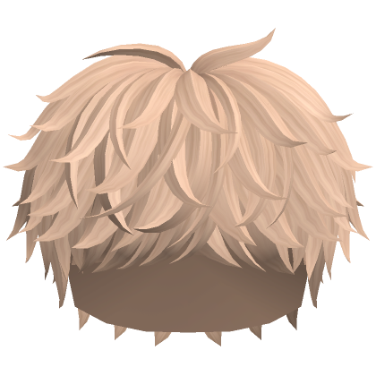Messy Fluffy Anime Boy Hair (Blonde) | Roblox Item - Rolimon's