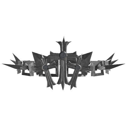 Cross Emo Spikey Chain Crown Silver | Roblox Item - Rolimon's