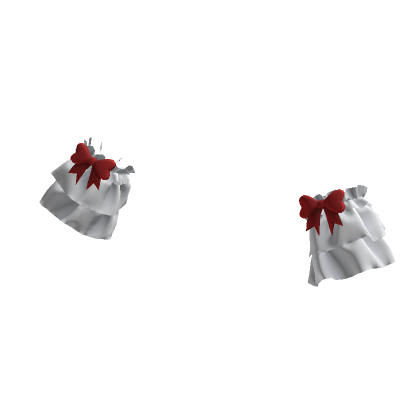Red Bow Ruffle Cuffs | Roblox Item - Rolimon's