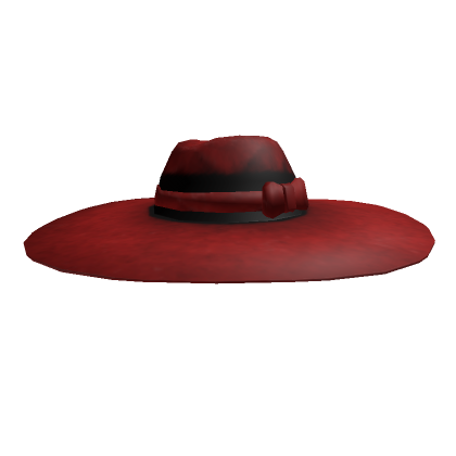 Red Wide Brim Hat | Roblox Item - Rolimon's