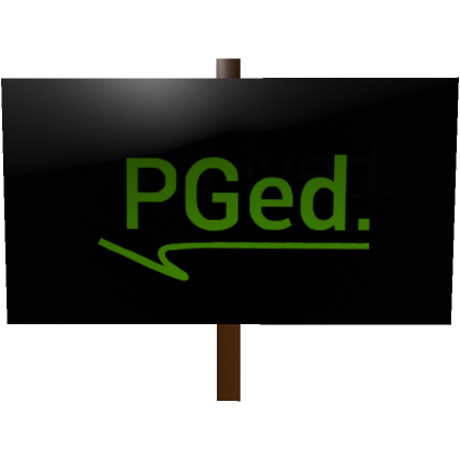 PGed Sign | Roblox Item - Rolimon's