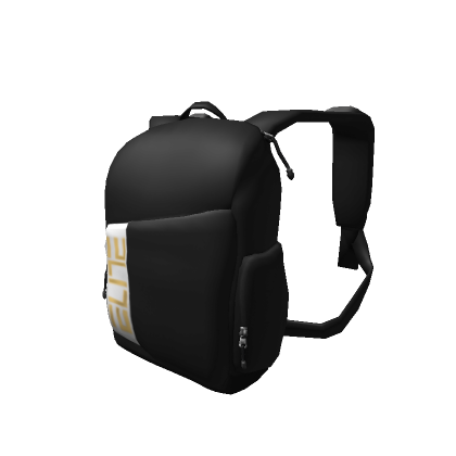 [1.0] ELITE BLACK AND GOLD ATHLETIC BACKPACK | Roblox Item - Rolimon's