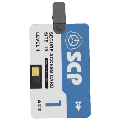 SCP Access KeyCard - Level 1 | Roblox Item - Rolimon's