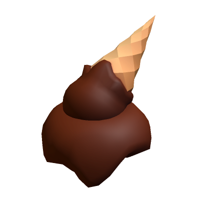 Melted Chocolate Ice Cream Cone | Roblox Item - Rolimon's
