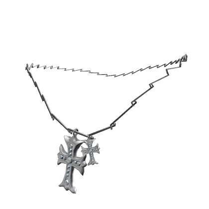 Y2K Double Chrome Chain (Silver) 3.0 | Roblox Item - Rolimon's