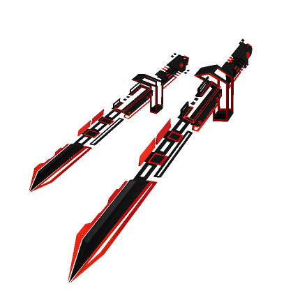 [3.0] Red Black Dual Waist Cyberpunk Sword | Roblox Item - Rolimon's