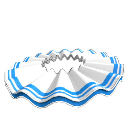 Ruffled Clown Collar (Blue White) [Halloween] | Roblox Item - Rolimon's